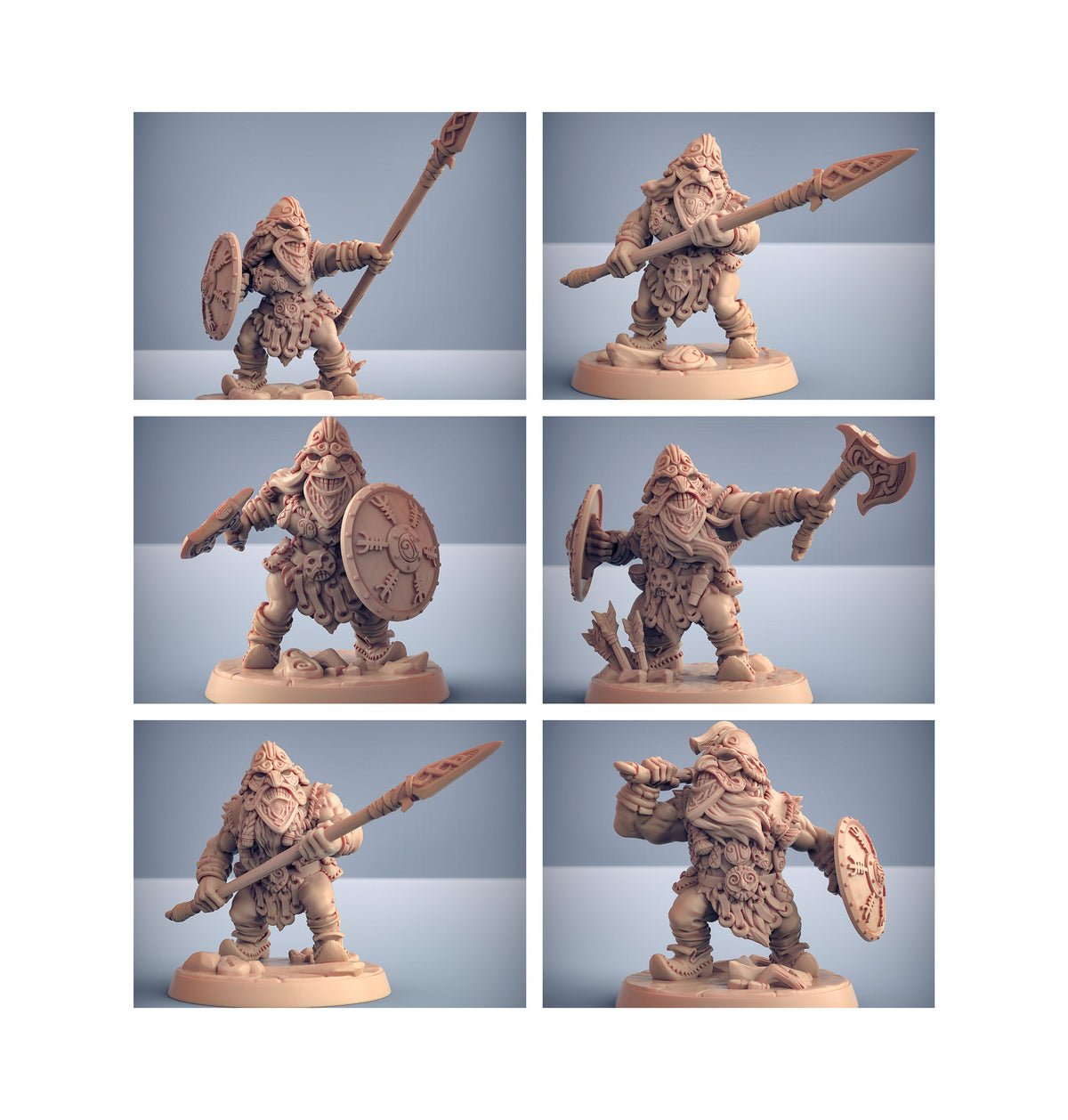 Dwarf Mountaineer mini set - Artisans Guild | Dwarf | Male | Female ...