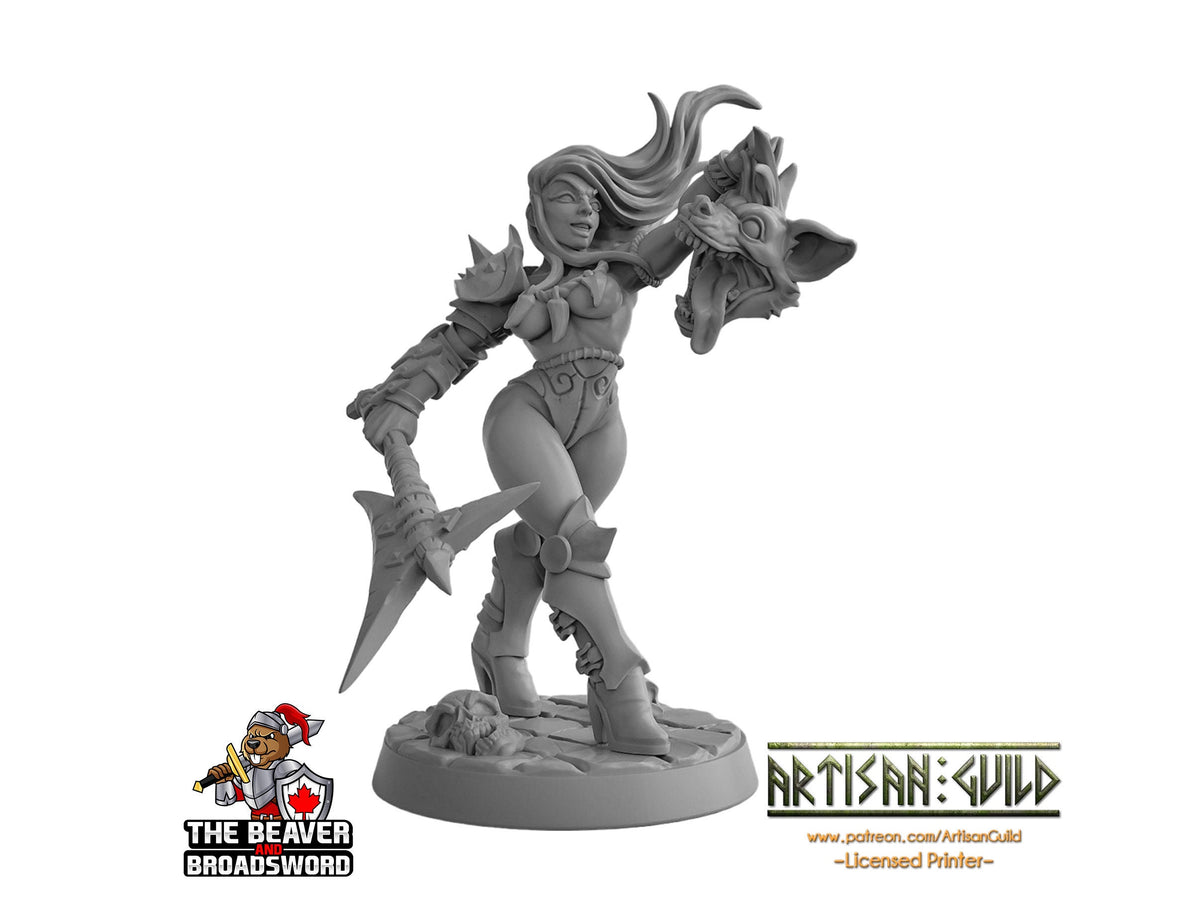 Perris Gnollslayer 28/32mm dnd mini - Artisan Guild | Female | Human ...