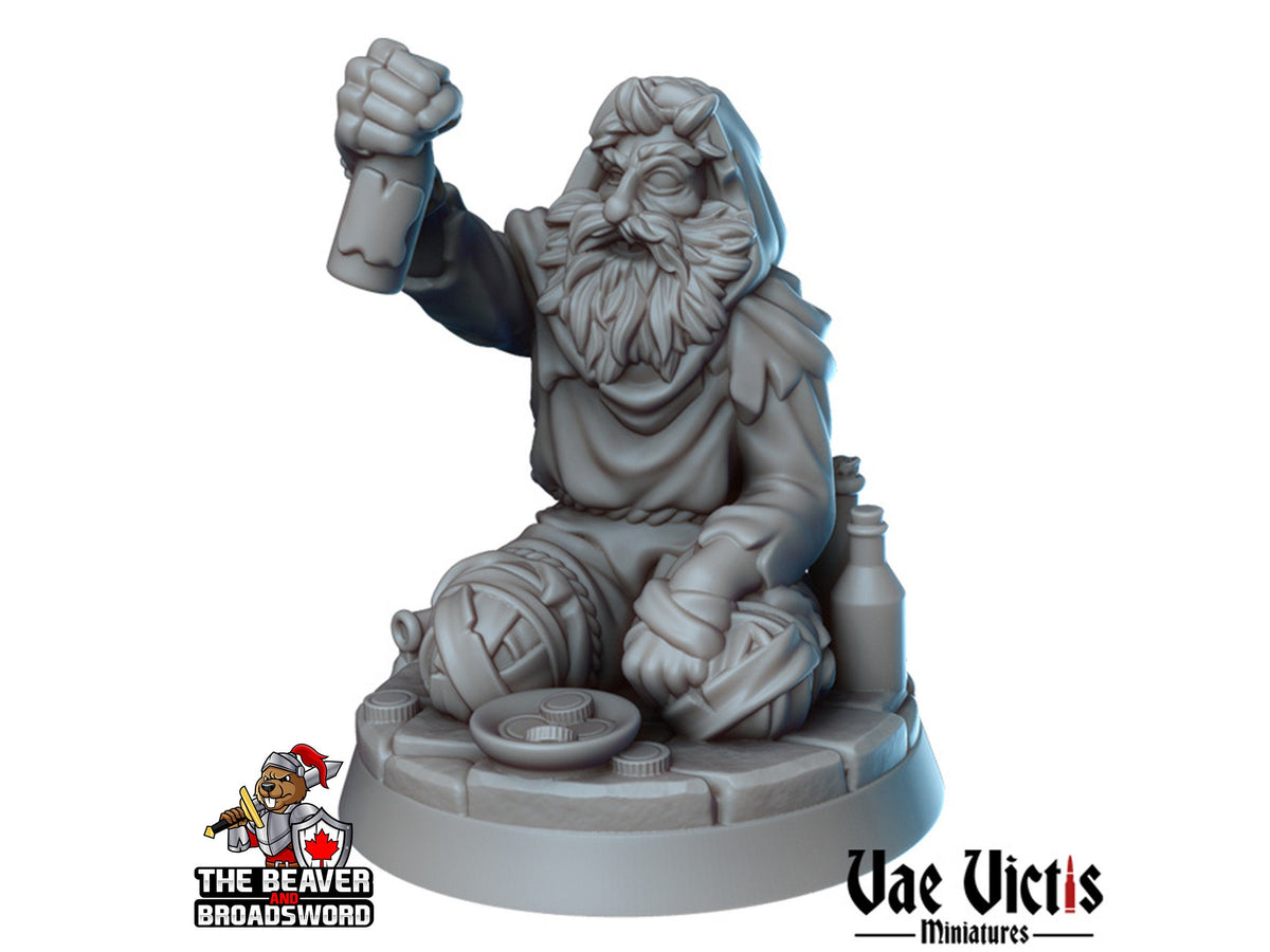Legless Beggar DnD mini — The Beaver and Broadsword